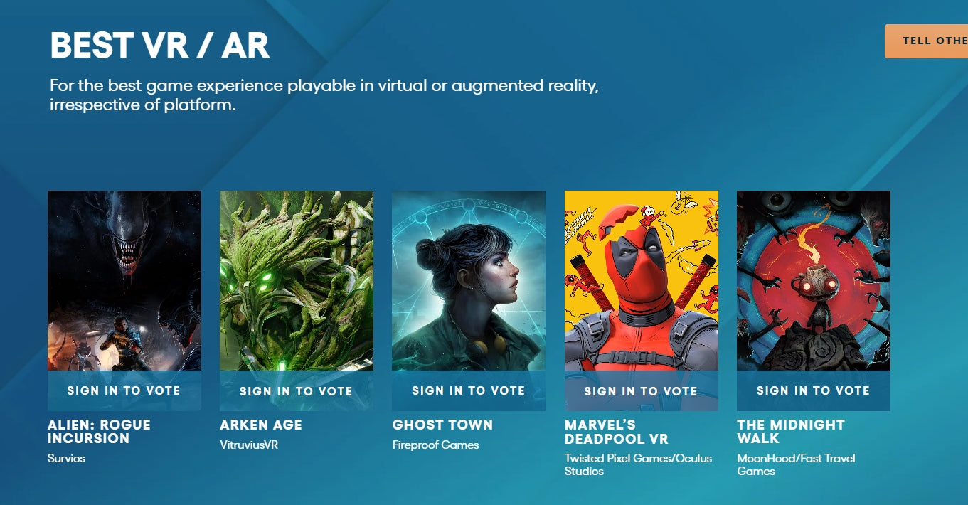 TGA 2025 VR/AR Nominees: Full Review of the Year’s Best VR Games ...