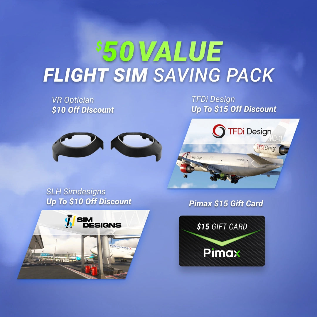 Flight Sim Fans $50 Value Pack – Pimax Store