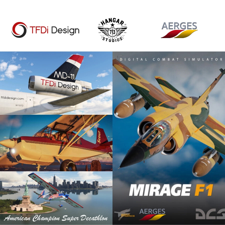 Flight Add-on Bundle by AERGES Engineering / TFDi / Hangarstudios 713 ...